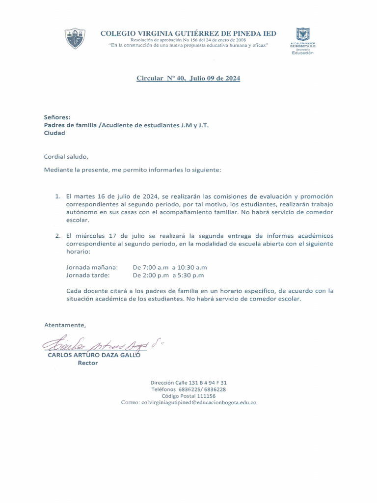 Circular # 40 | PDF