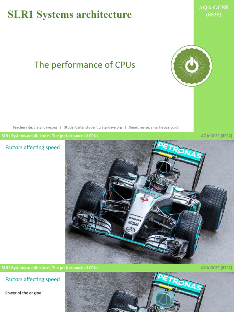 GCSE AQA SLR1 The Performance of CPUs | PDF | Central Processing Unit | Multi Core Processor