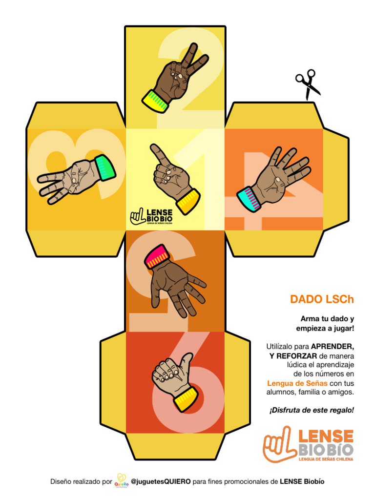 Dado LSCh: Aprende Números Jugando | PDF