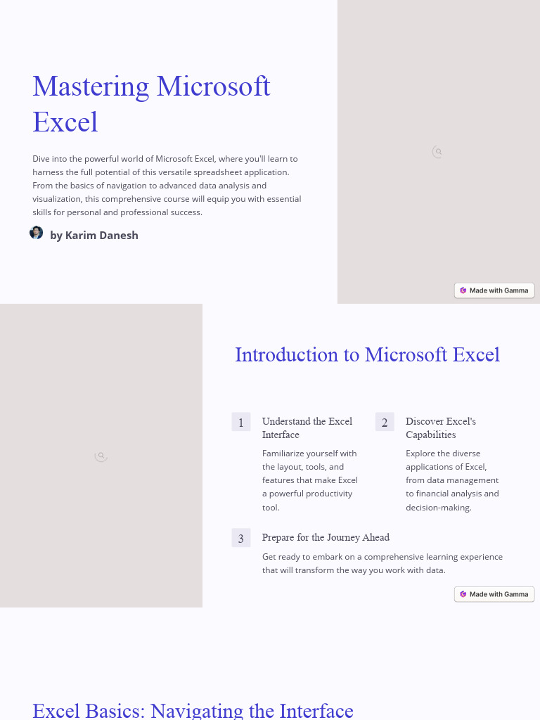 Mastering Microsoft Excel | PDF | Microsoft Excel | Spreadsheet