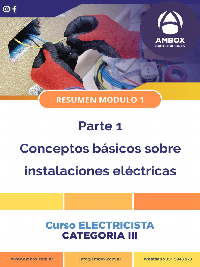 Resumen Módulo 1 Electricista | PDF