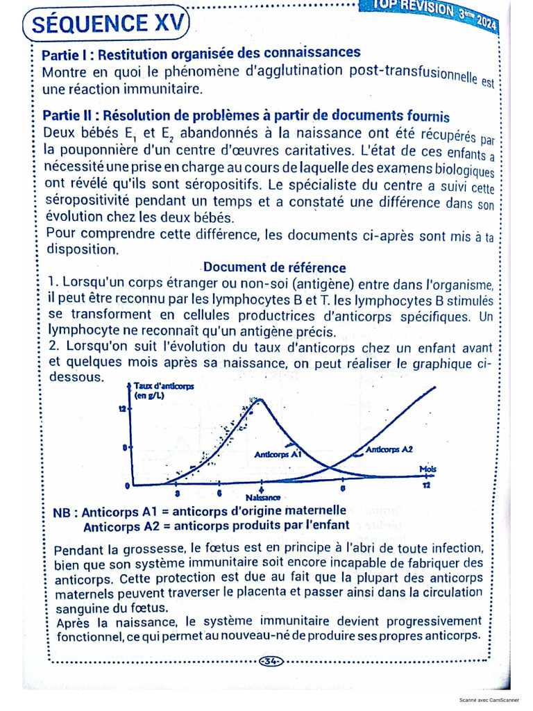 Épreuve SVT 3e | PDF