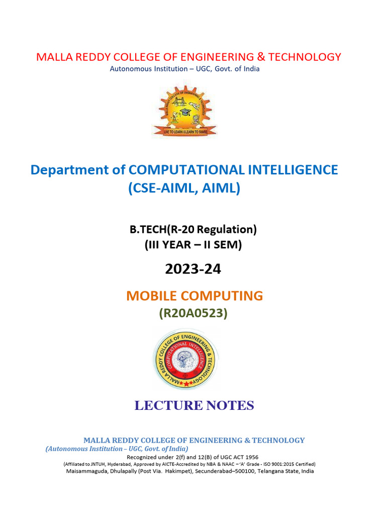 Mobie Computing | PDF | General Packet Radio Service | Modulation