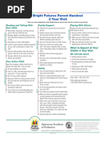 18-Month Bright Futures Guidelines | PDF | Behavioural Sciences | Childhood