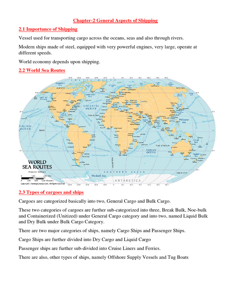 2. SHIPPING ASPECTS & TYPES OF SHIP 30.01.2024 | PDF | Ships | Cargo