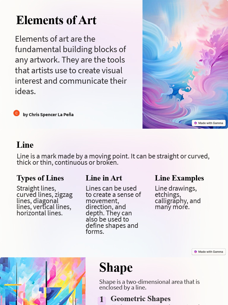 Elements of Art | PDF | Shape | Area