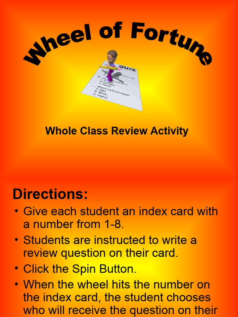 Wheel of Furtune | PDF