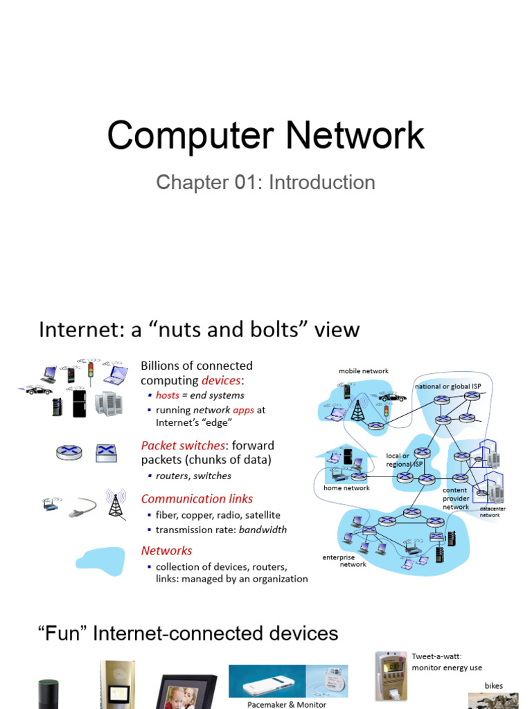 Redes Cap 1 Intro | PDF | Computer Network | Transmission Medium