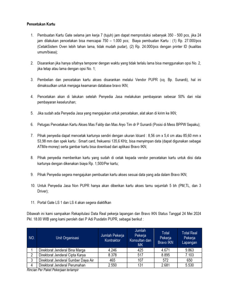 Catatan Rapat Tentang ID Card | PDF
