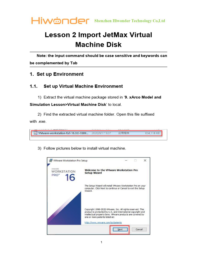 Lesson 2 Import JetMax Virtual Machine Disk | PDF