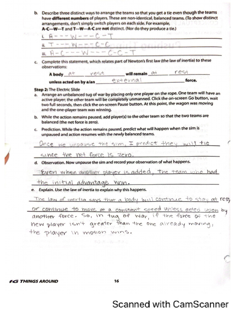 Pushing Things Around Lab | PDF