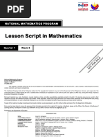 Grade 3 Math Lesson Plan: Week 1 | PDF | Curriculum | Teachers