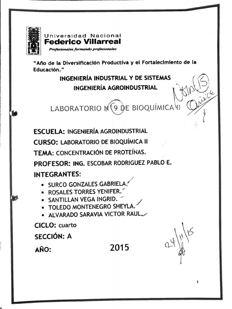 Modelo Labo 9 | PDF | Proteínas | Aminoácidos