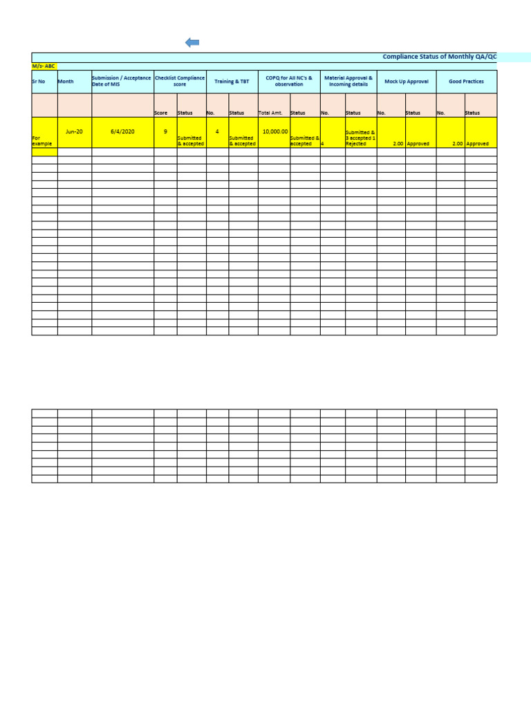 QAQC - PIS - Project information system & Tracker | PDF | Business ...