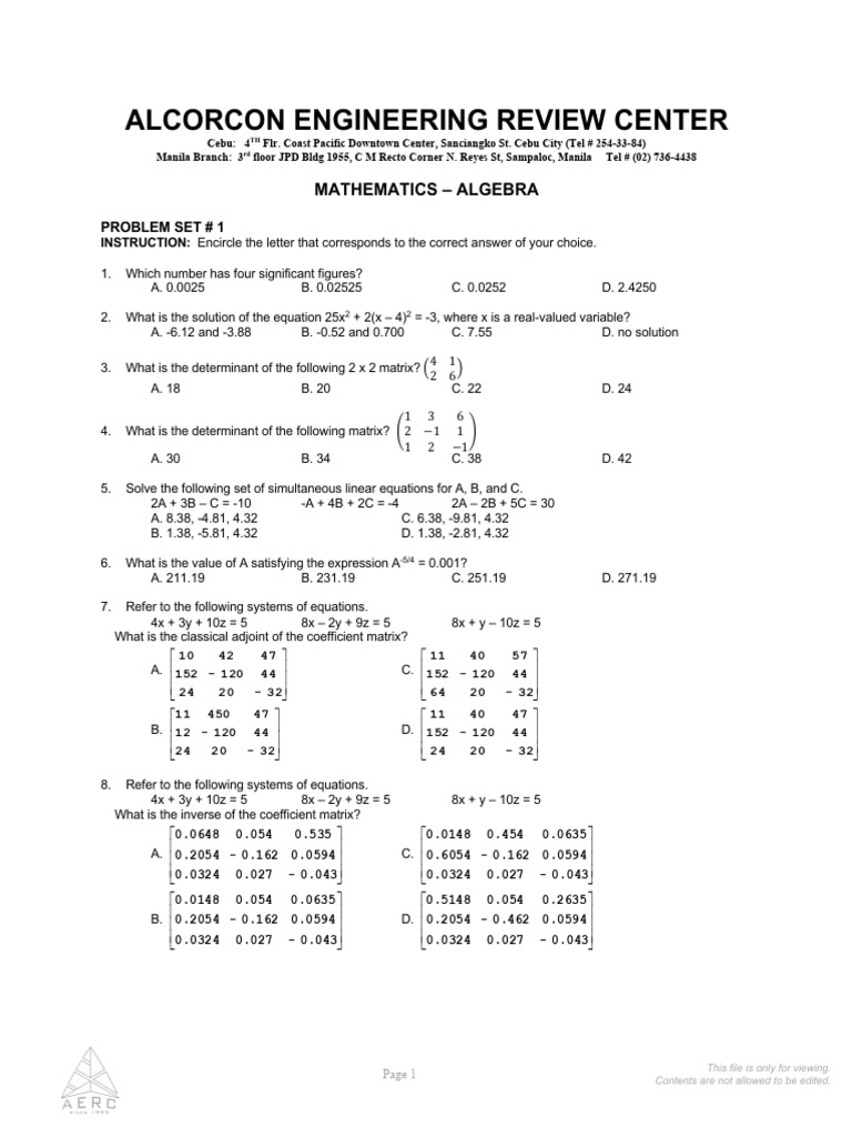 Alcorcon Math | PDF | Equations | Area