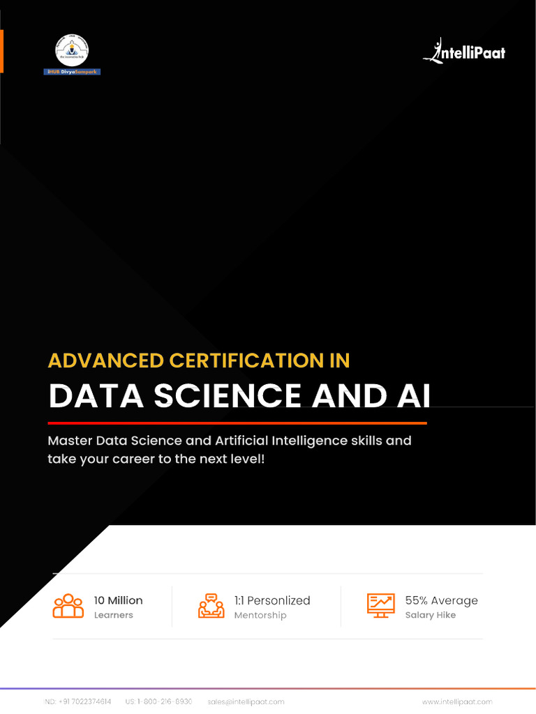 Advanced Certification in Data Science and AI iHUB IITR | PDF