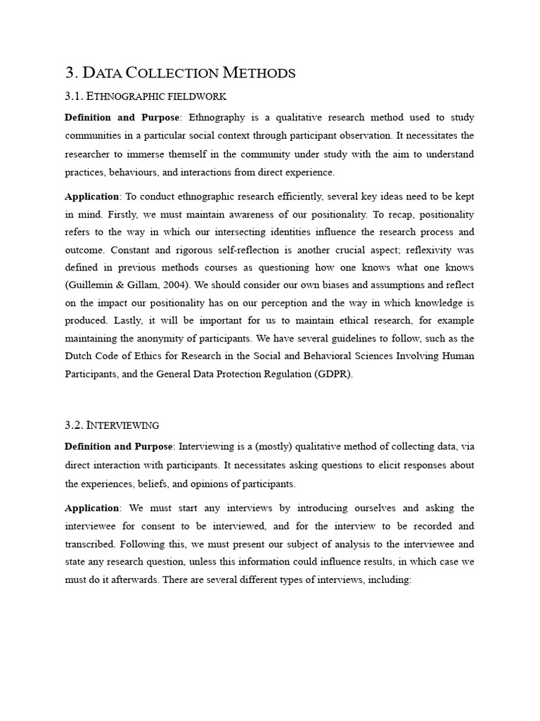 Data Collection Methods 5 | PDF | Interview | Qualitative Research