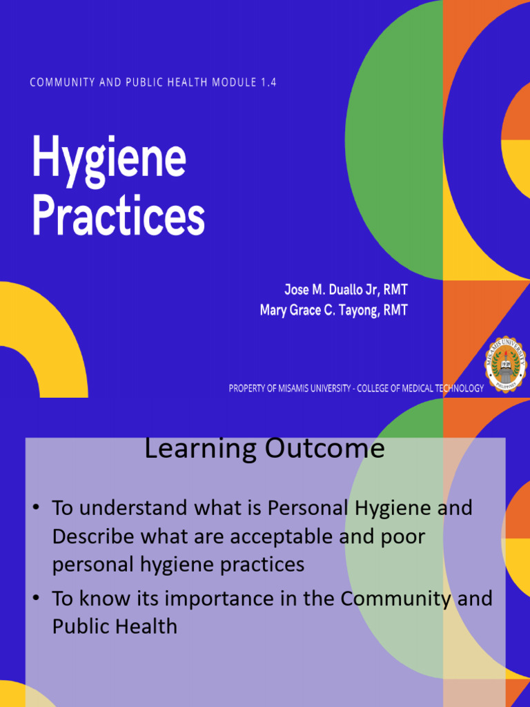Personal Hygiene: Practices and Importance | PDF | Hand Washing | Hygiene