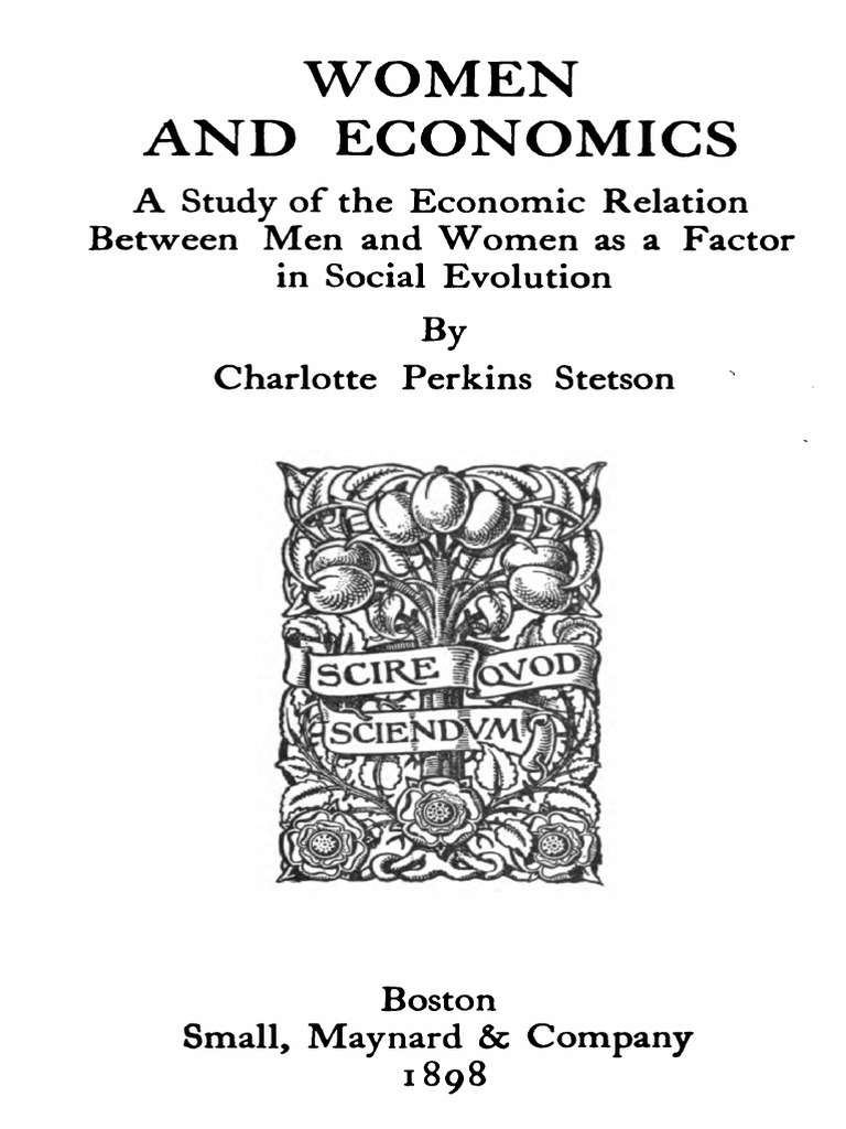 Gilman, Charlotte Perkins - Women and Economics (1898) | PDF | Mother ...