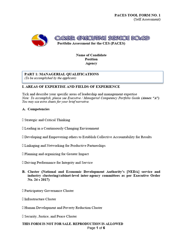 Paces Form | PDF | Strategic Planning | Goal