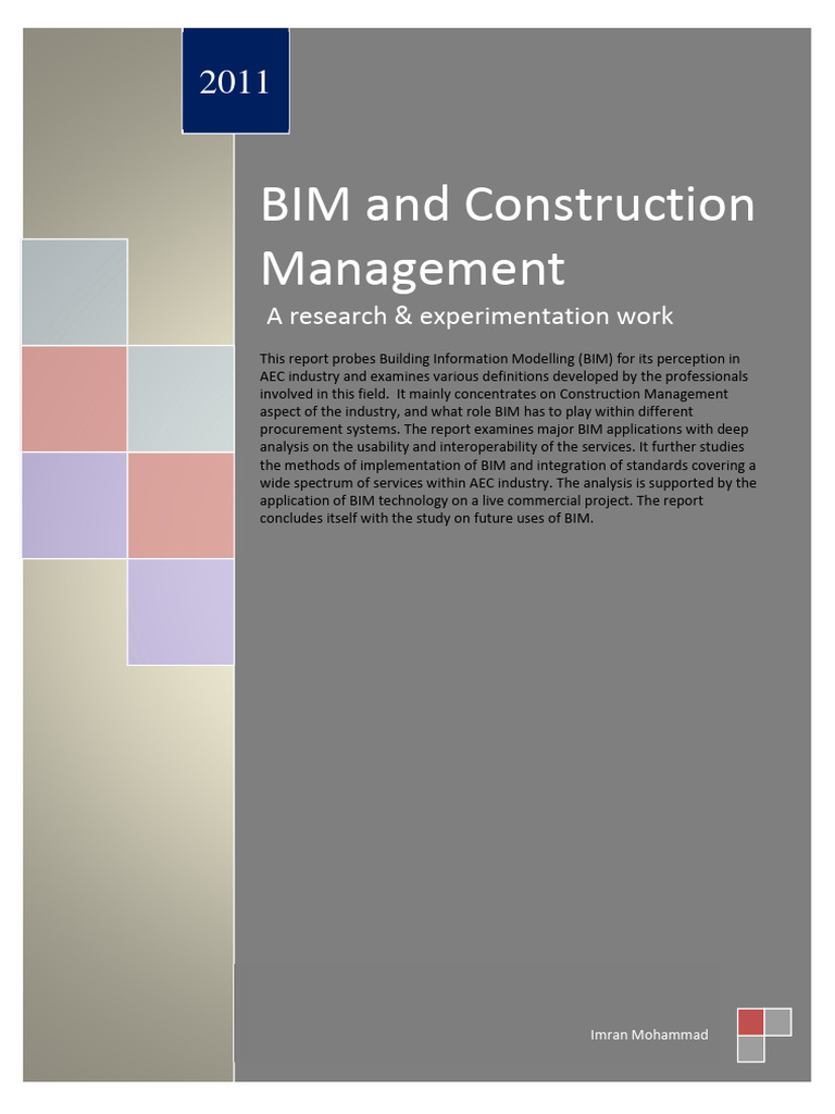 BIM in Construction Management | PDF | Building Information Modeling ...