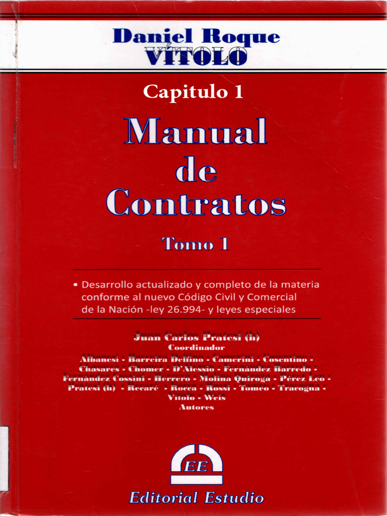 Manual de Contrato Tomo 1 - Vitolo | PDF | Servicio de redes sociales ...