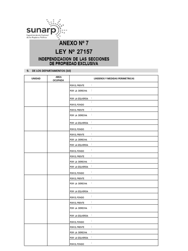 Anexo 7 SUNARP | PDF