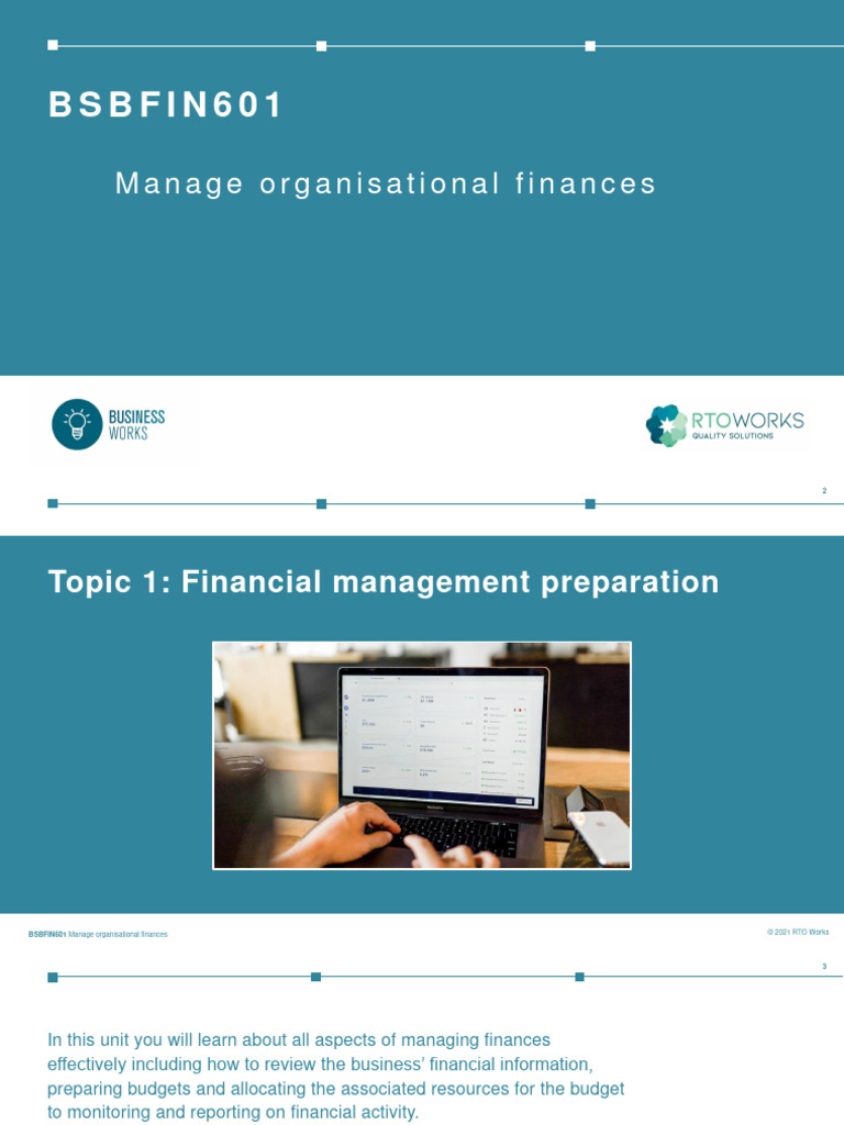 BSBFIN601 Slideshow Mar 19 | PDF | Income Statement | Debits And Credits