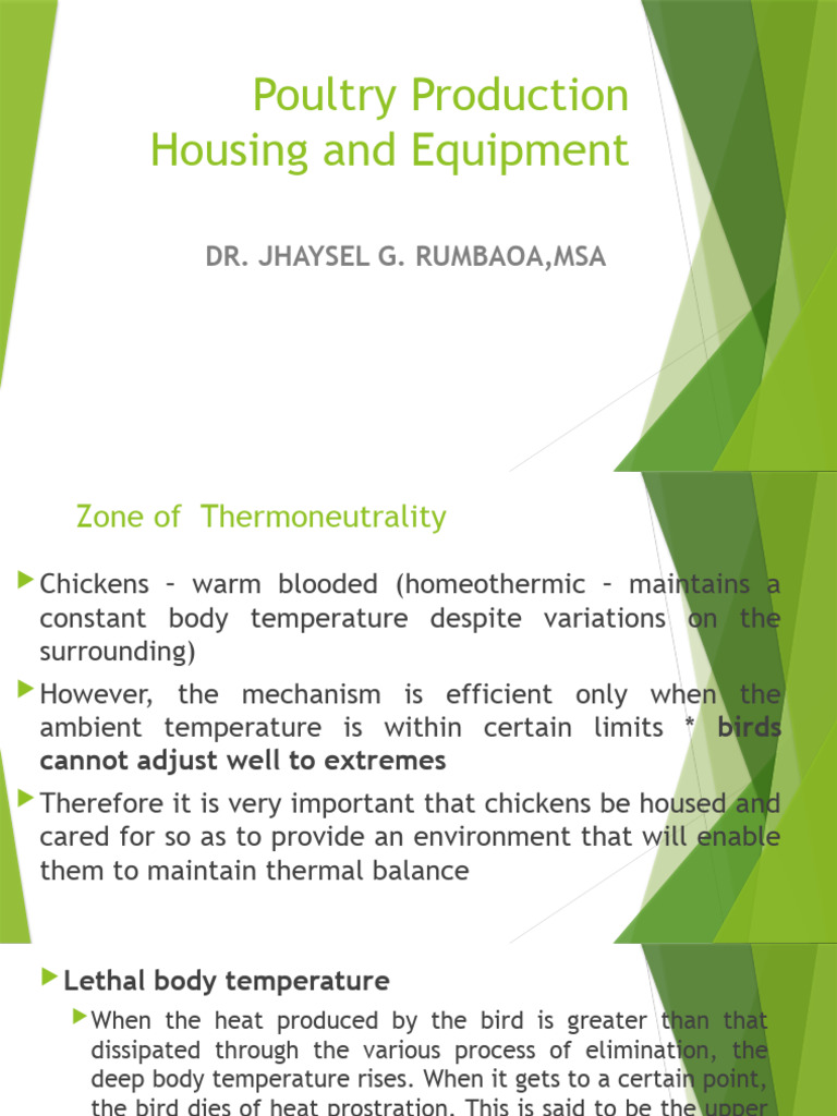 Poultry Housing and Management Systems | PDF | Poultry Farming | Chicken