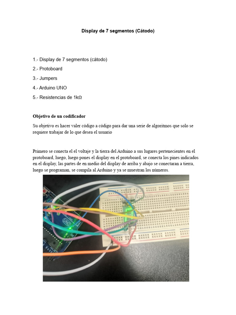 Display de 7 Segmentos | PDF | Tecnología