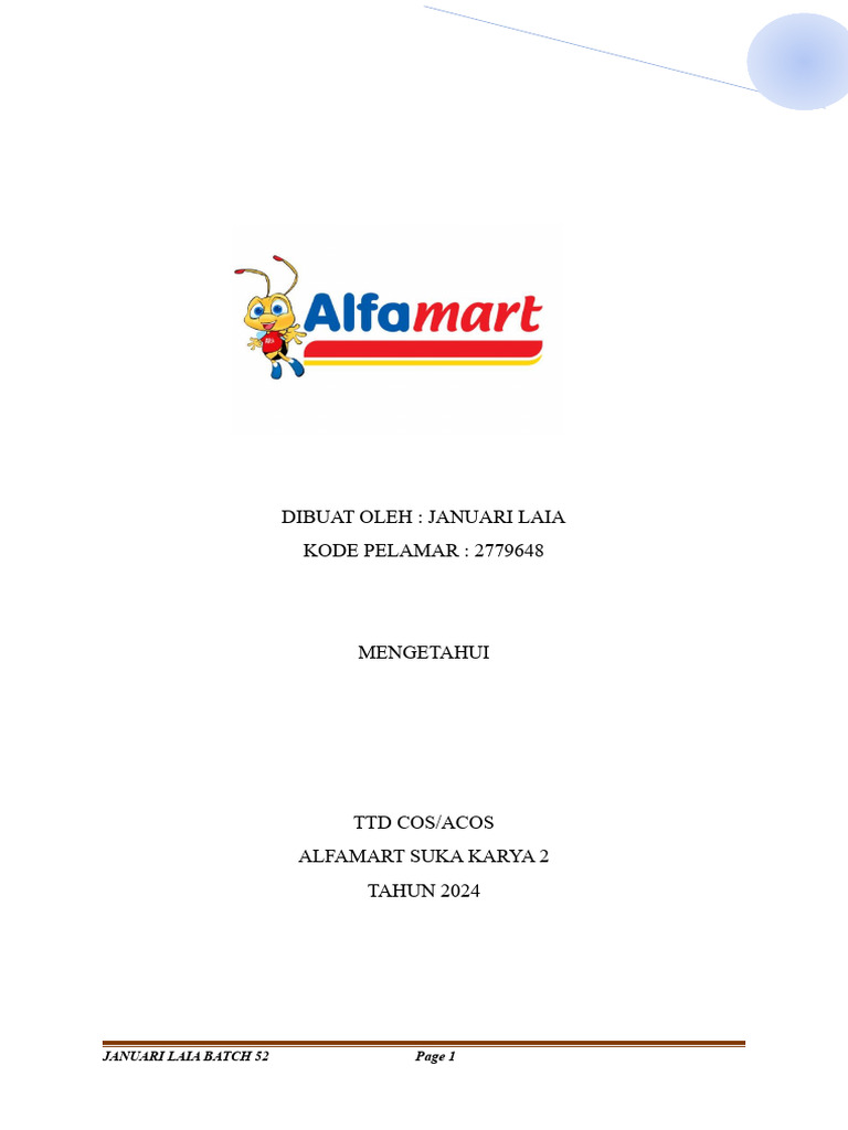 Observasi Bacht 52 Januari Laia | PDF