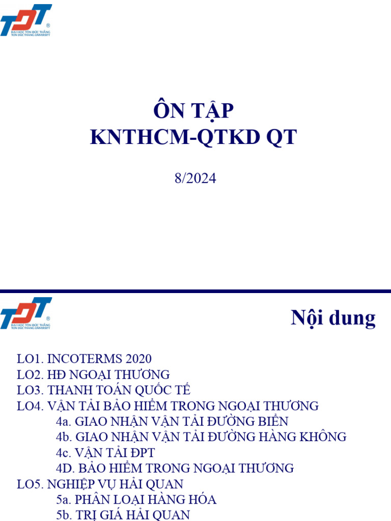 ONTAP KNTHCM 8-2024 TC | PDF