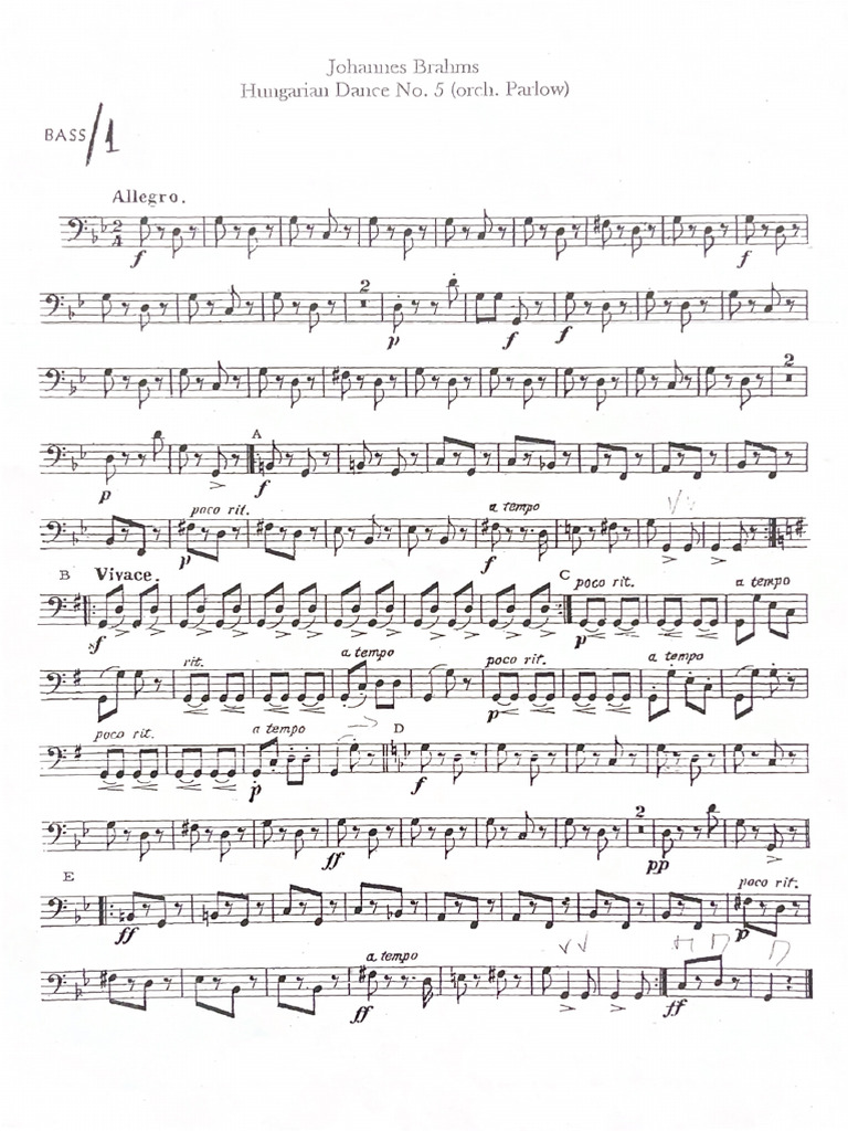 Kontrabas, Brams | PDF