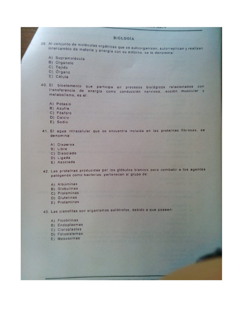 Examen de Admision 2023-II | PDF