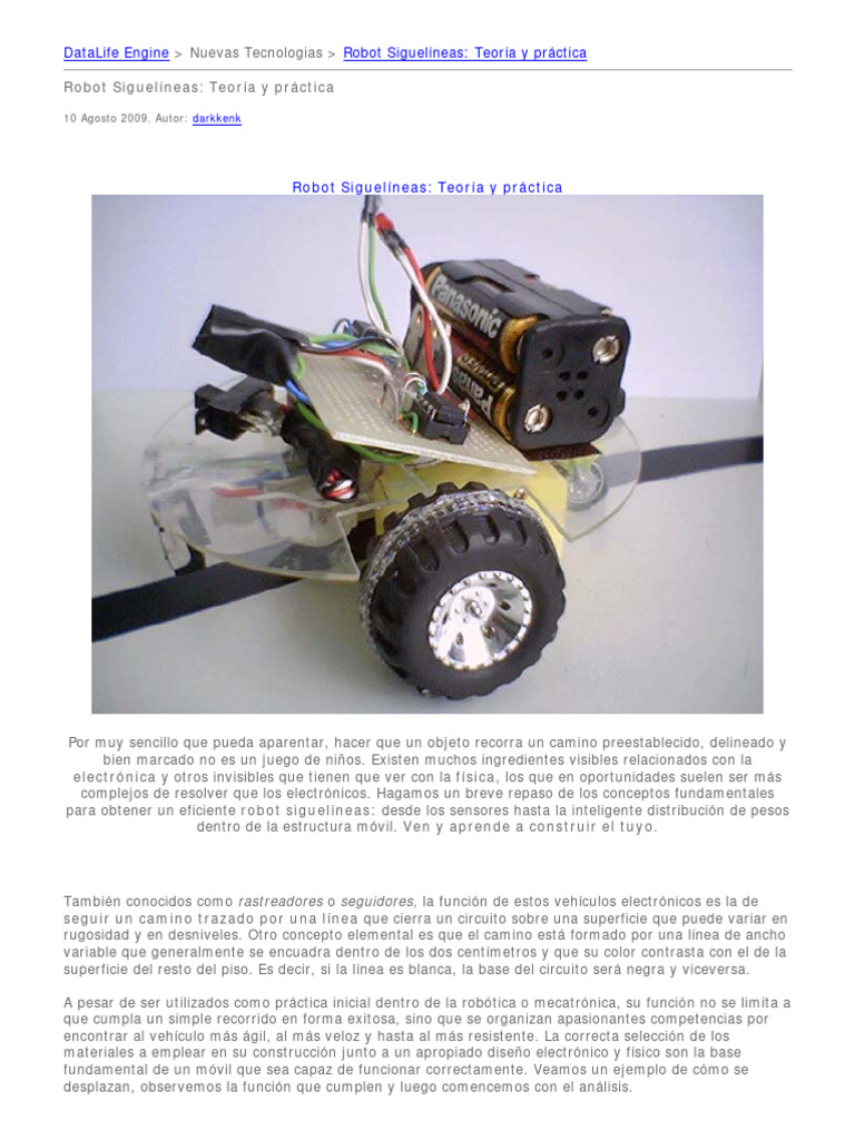 Robot Seguilineas | PDF | Microcontrolador | Robot