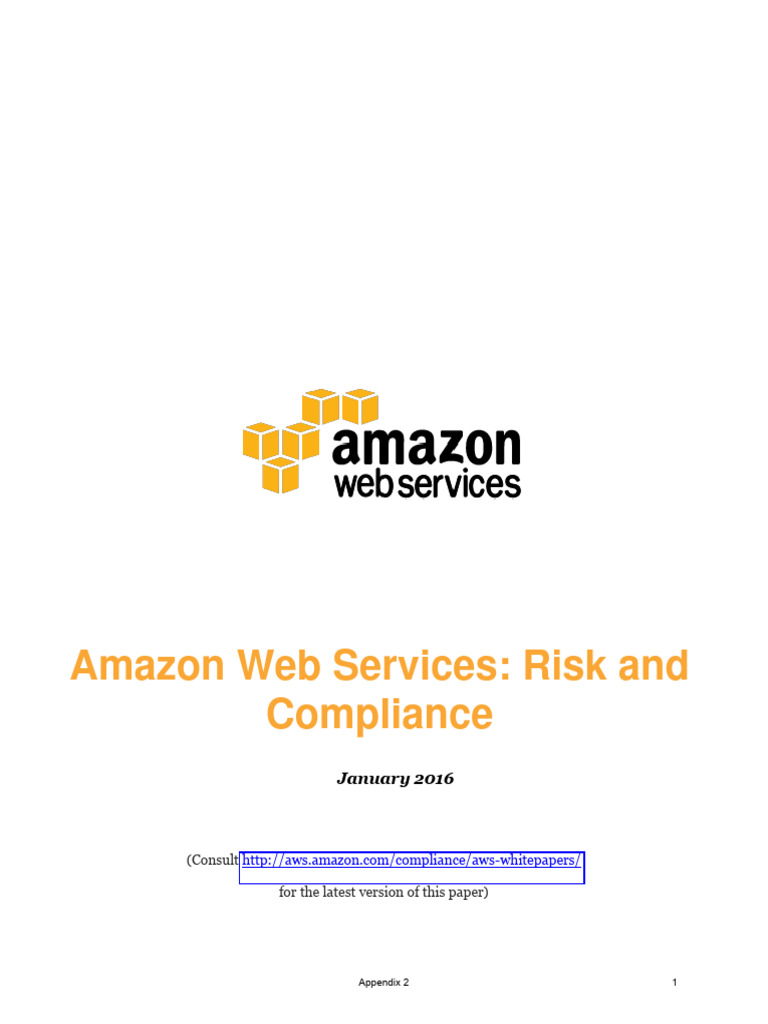 DLT File 08 - Appendix 2 AWS Risk and Compliance Whitepaper | PDF