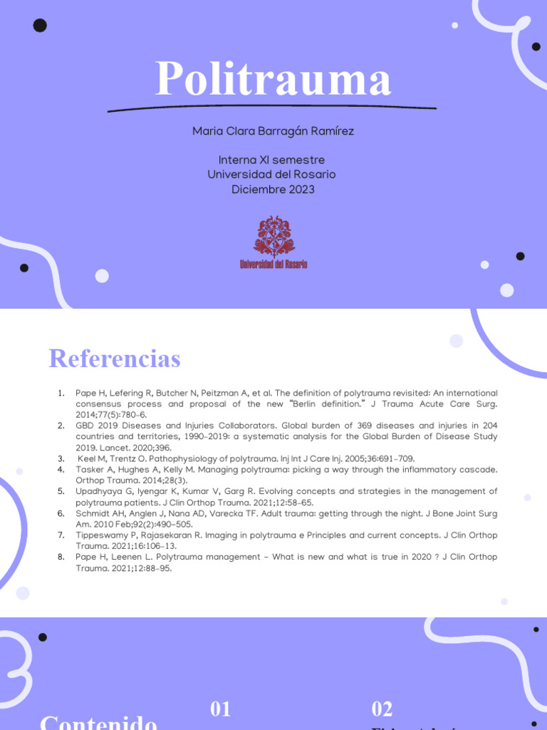 Politrauma | PDF | Medicina CLINICA | Causas de la muerte