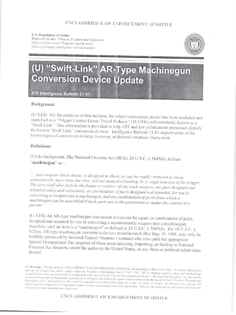 Intelligence Bulletin 21 01 Swift Link | PDF