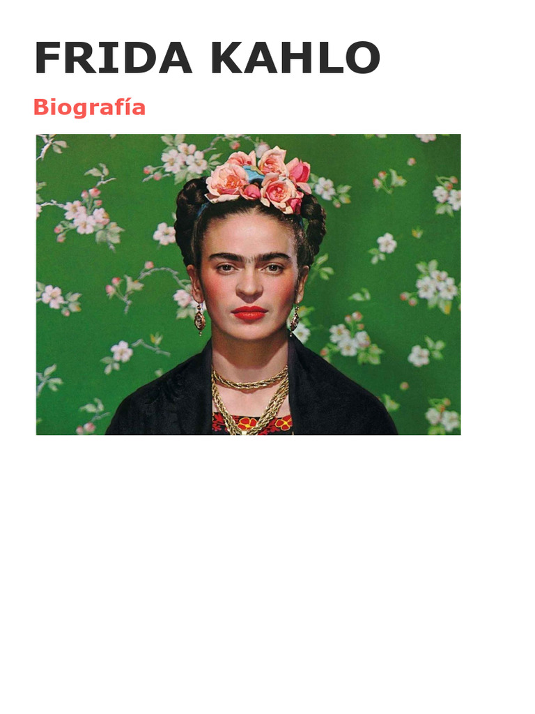 Frida Kahlo: Arte y Vida | PDF | Clásicos | Ficción general
