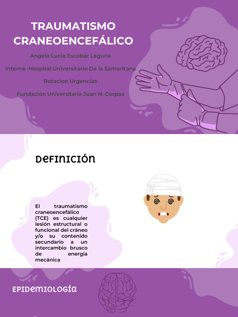 Traumatismo Craneocefálico: Causas y Manejo | PDF | Enfermedades y ...