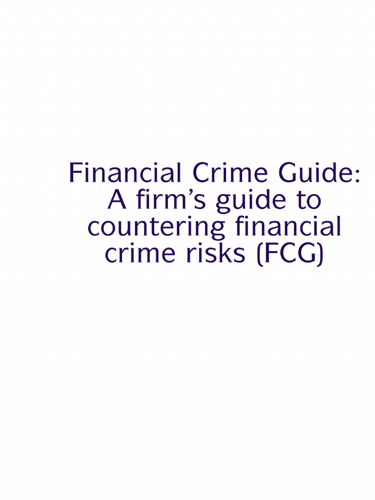 Financial Crime Guide | PDF