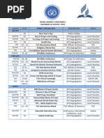 SDA Events Calendar 2025 | PDF | Seventh Day Adventist Church ...