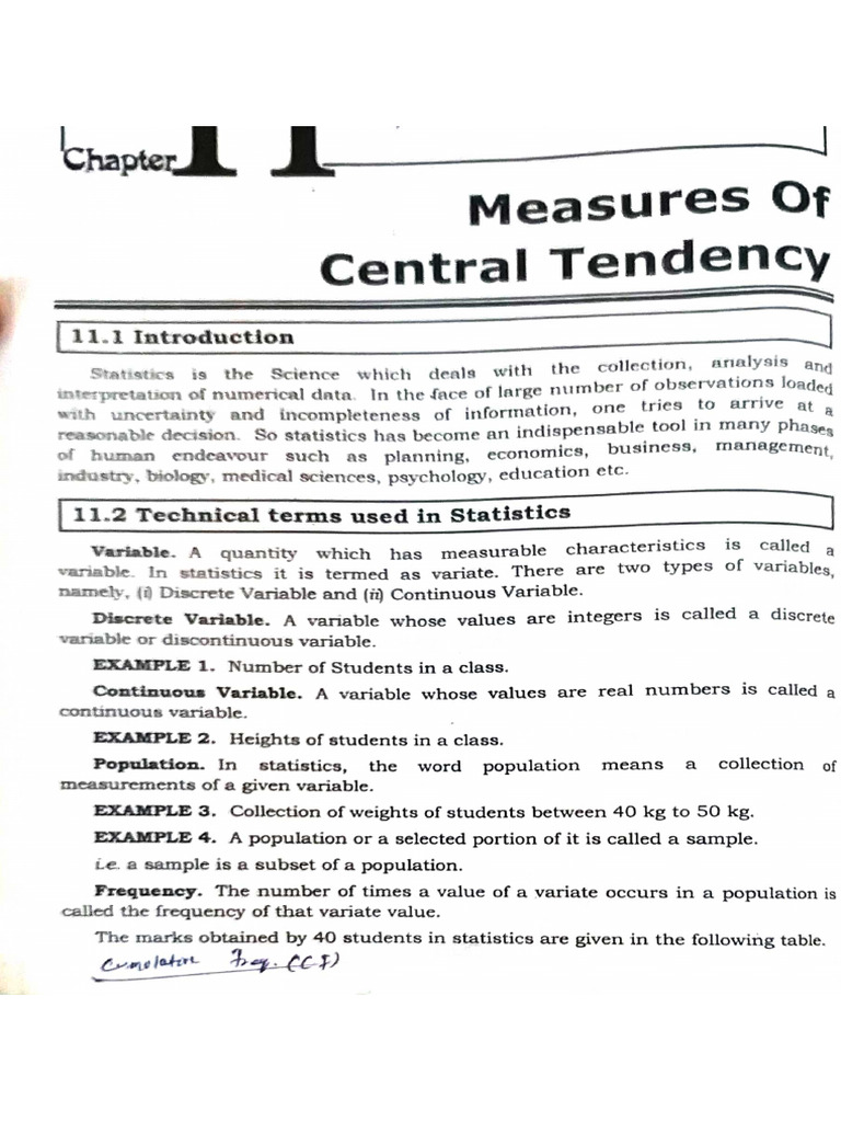 Stat Book 1-1 | PDF