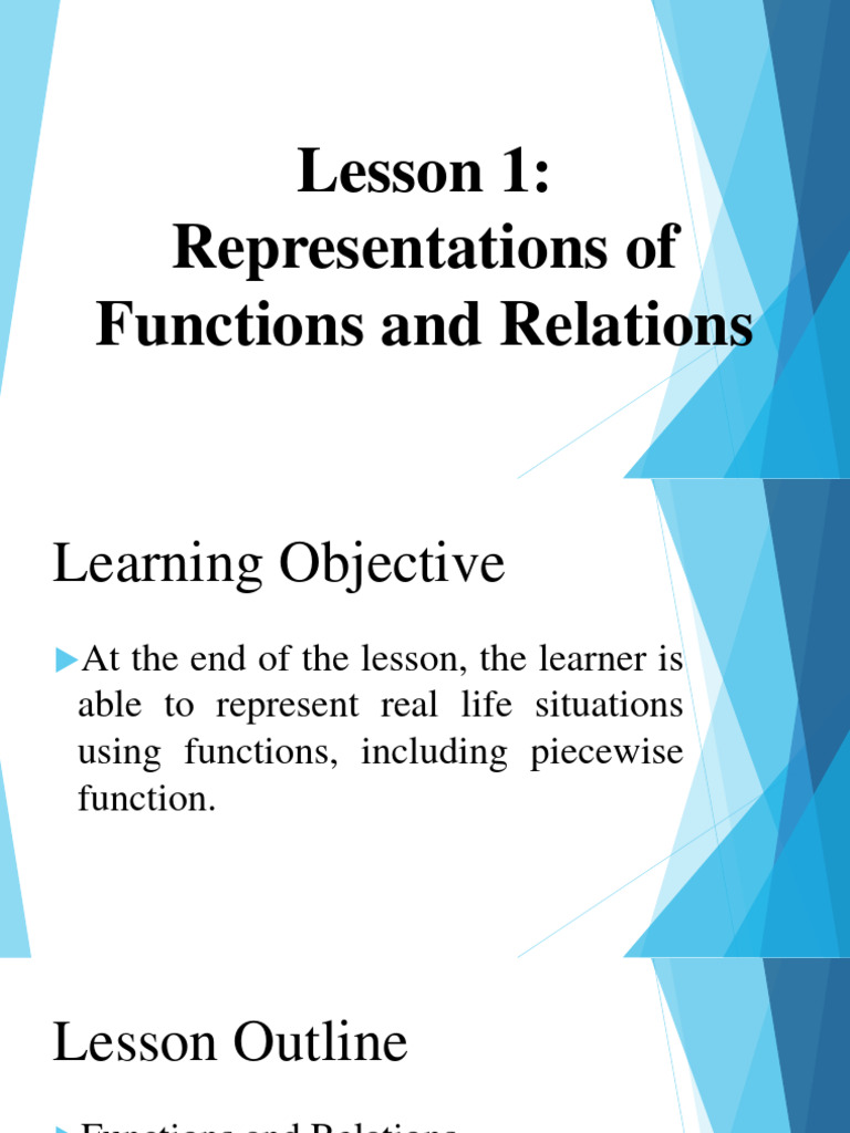 GM Lesson 1 | PDF | Function (Mathematics) | Mathematical Logic