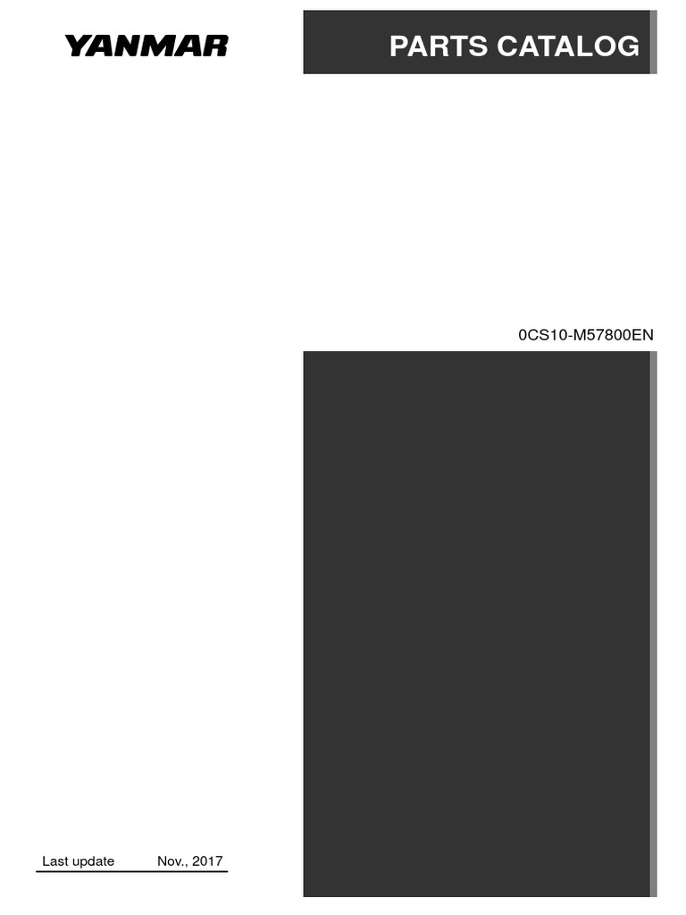 Yanmar VIO35-6A Parts Catalog | PDF | Valve | Vehicle Technology