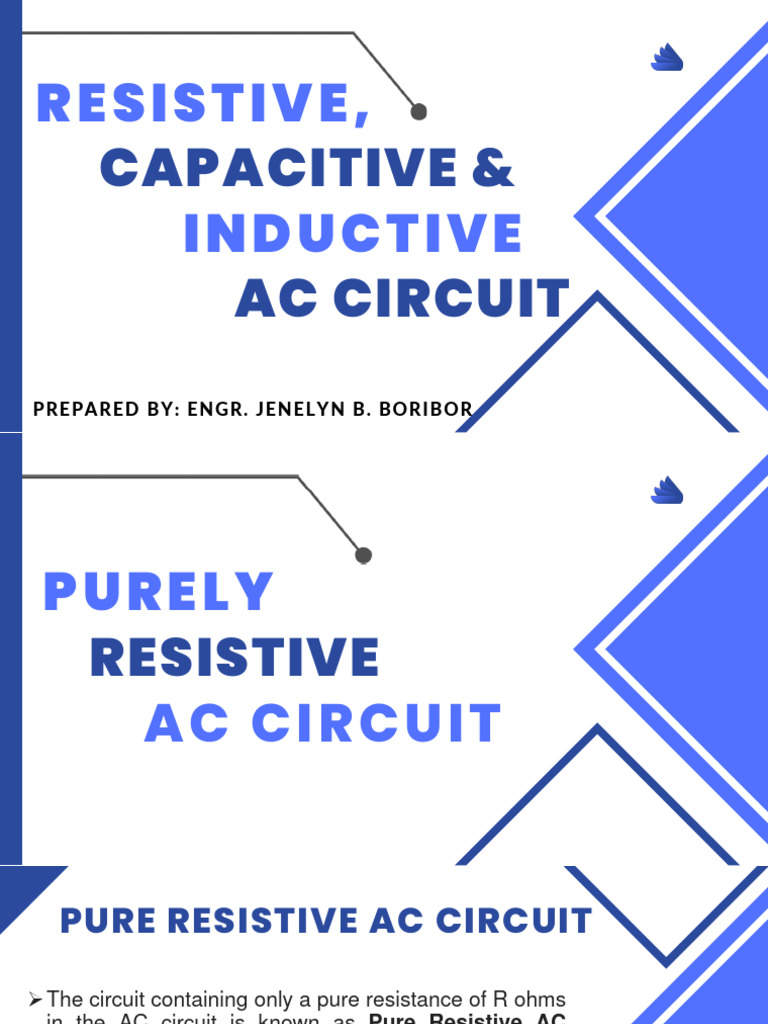 Resistive Capacitive and Inductive AC Circuit | PDF | Electronic Filter ...