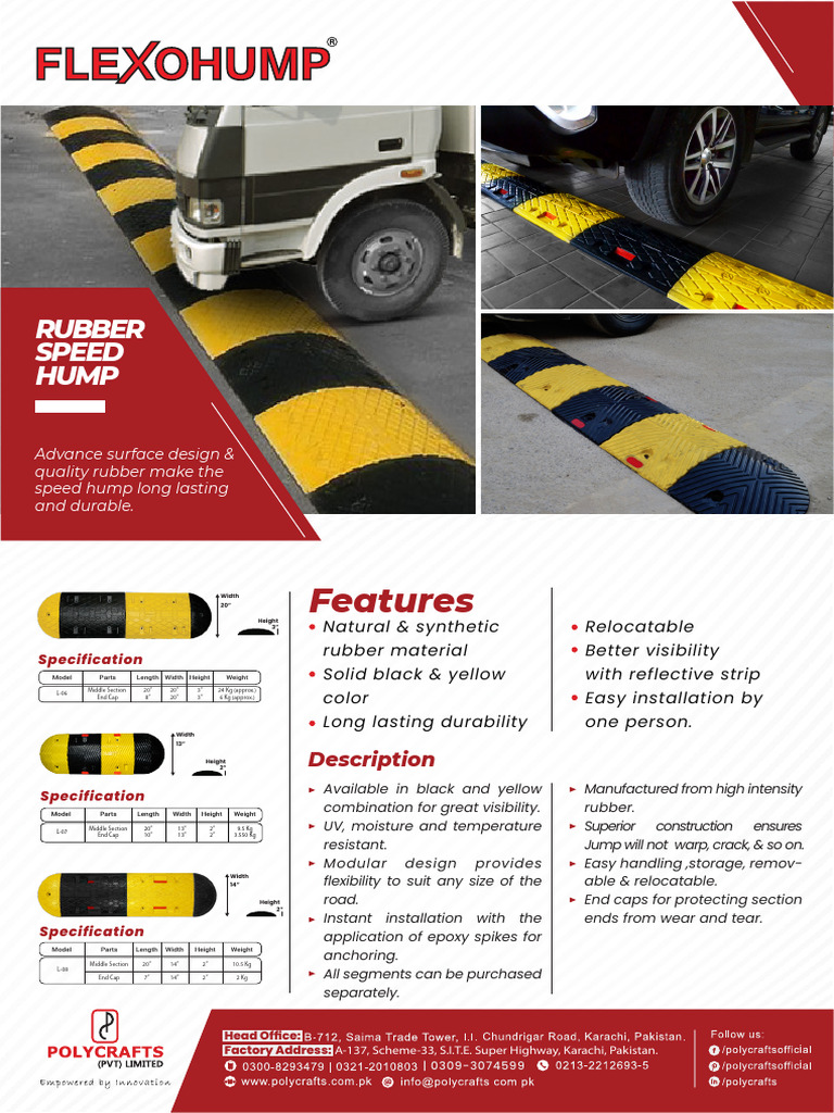 Rubber Speed Hump 6 | PDF | Natural Rubber | Building Engineering