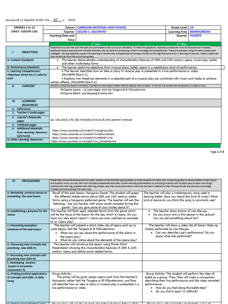 Esp 3rd | PDF | Learning | Teachers