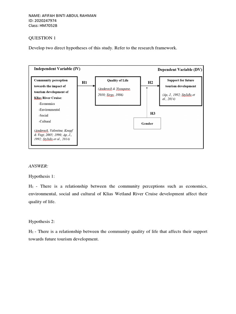Assignment 6 Afifah Abdul Rahman 2020247974 Hm7052b Pdf Variance