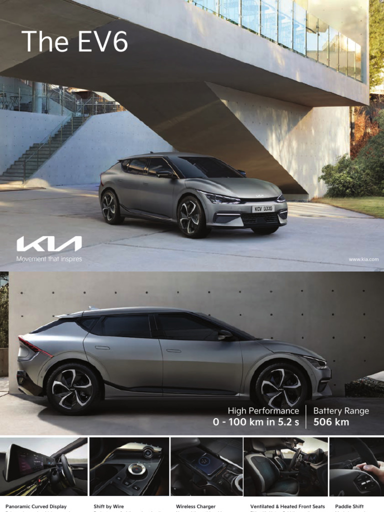 Brochure Ev6 Jan 24 | PDF | Battery Charger | Steering
